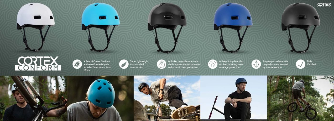 Cortex Conform Multi Sport Helmet Gloss Black Helmets